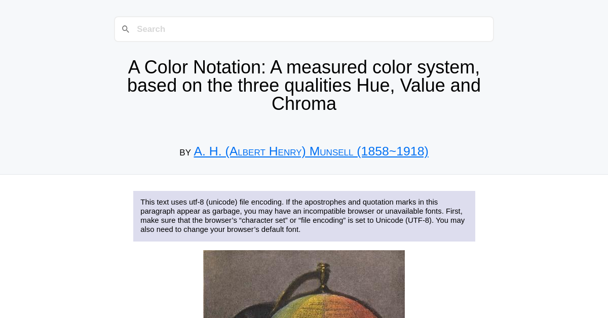 A Color Notation: A measured color system, based on the three qualities ...