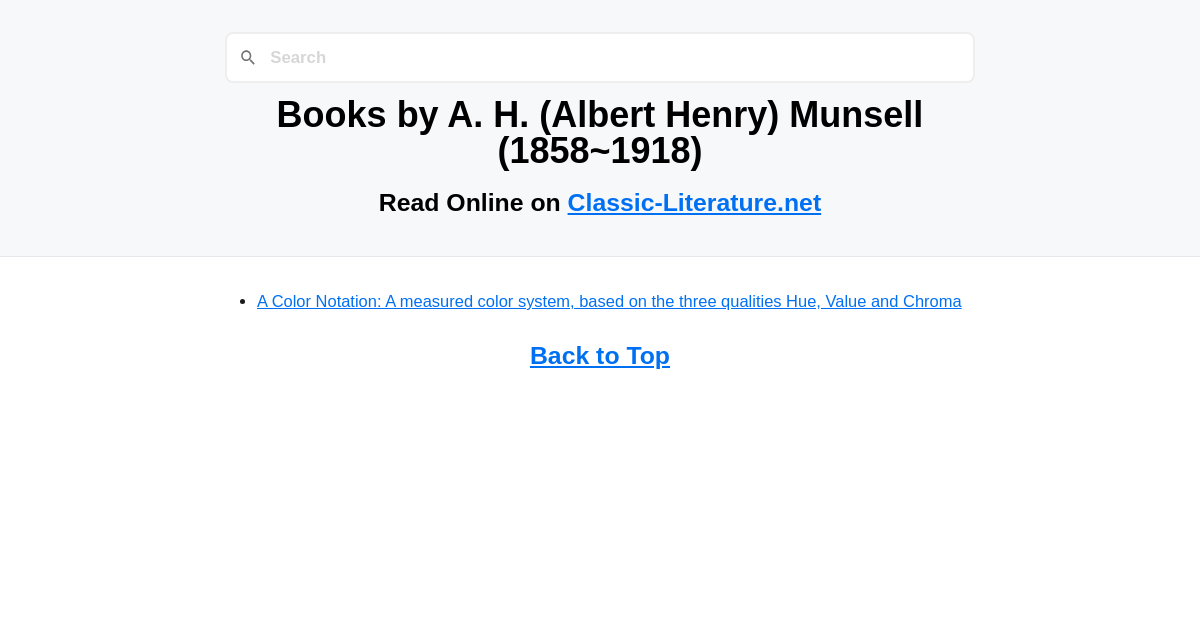 Books by A. H. (Albert Henry) Munsell (1858~1918) - Read Online on ...