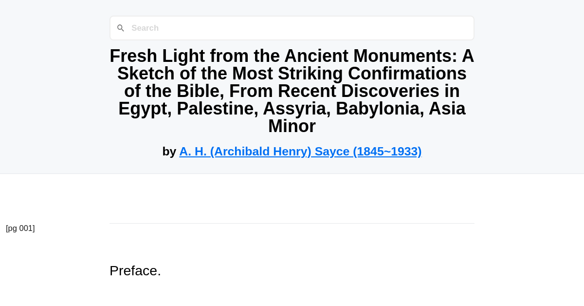Fresh Light from the Ancient Monuments: A Sketch of the Most Striking ...