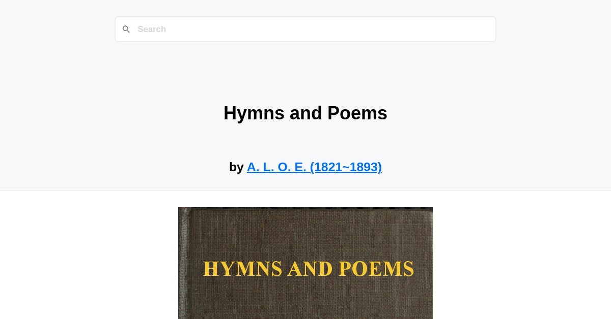 Hymns and Poems