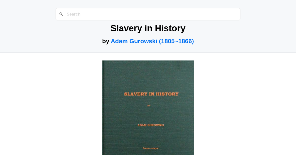 Slavery in History
