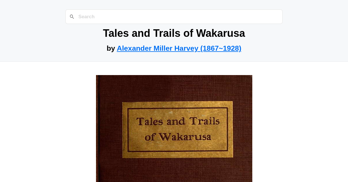 Tales and Trails of Wakarusa