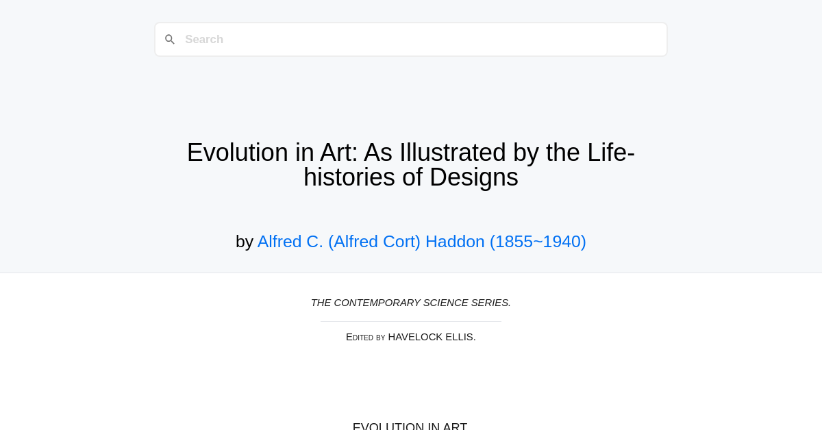 Evolution in Art: As Illustrated by the Life-histories of Designs by ...