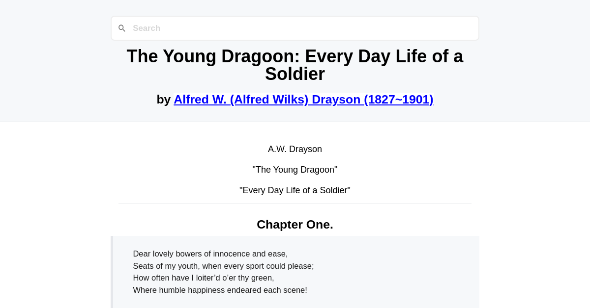 The Young Dragoon: Every Day Life of a Soldier by Alfred W. (Alfred ...