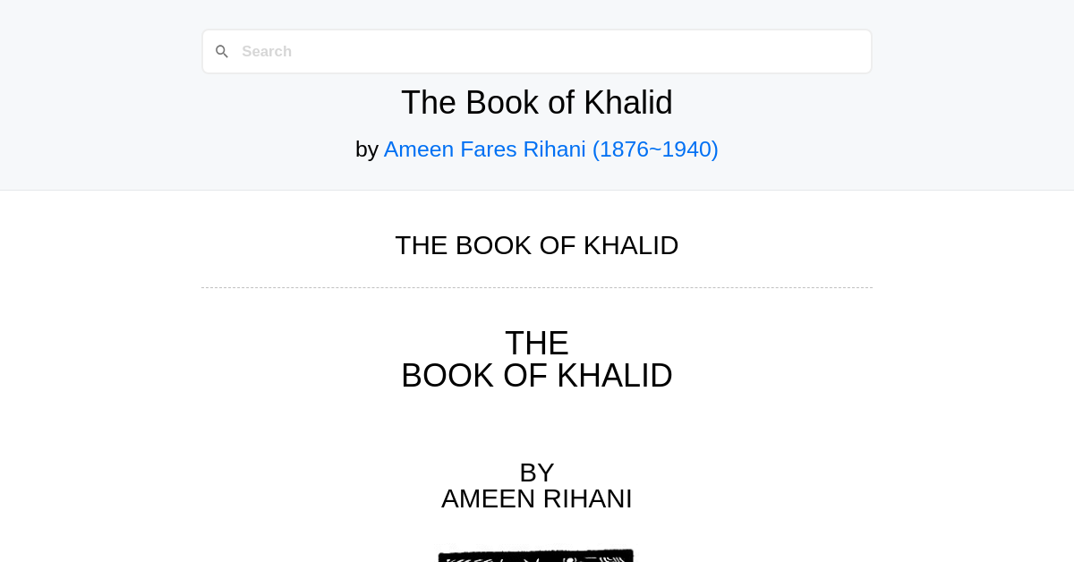 The Book of Khalid
