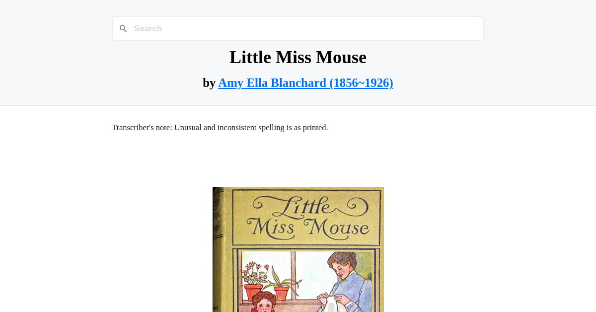 Little Miss Mouse