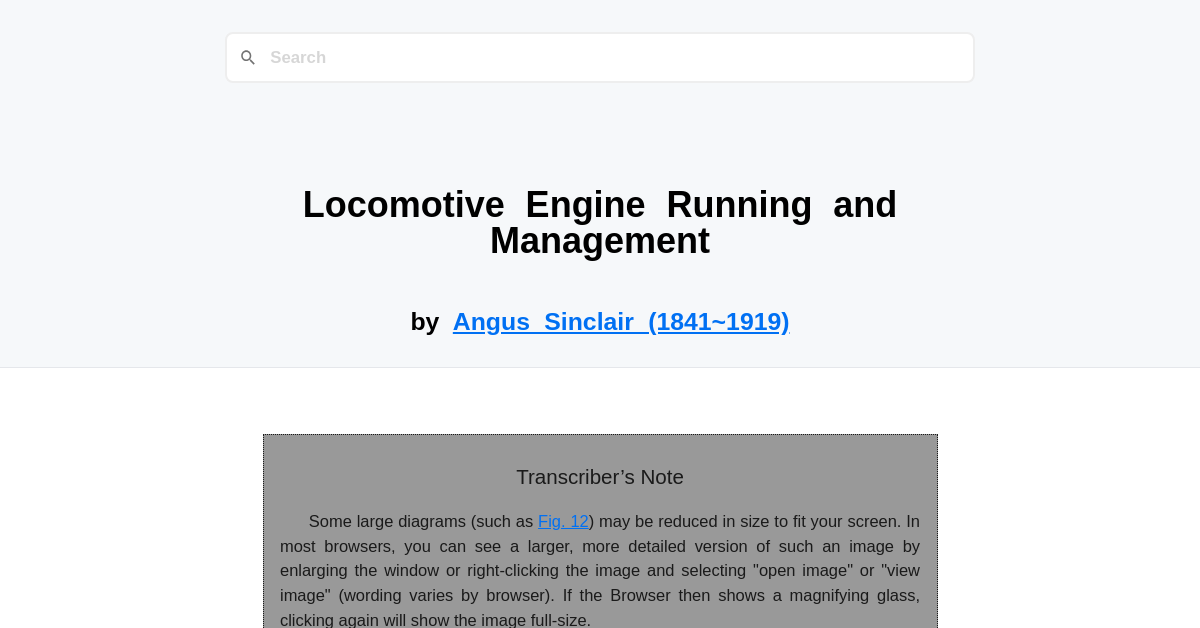 Locomotive Engine Running and Management by Angus Sinclair (1841~1919)