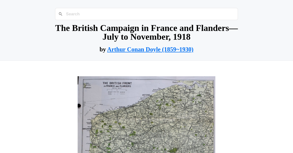 The British Campaign in France and Flanders—July to November, 1918 by ...