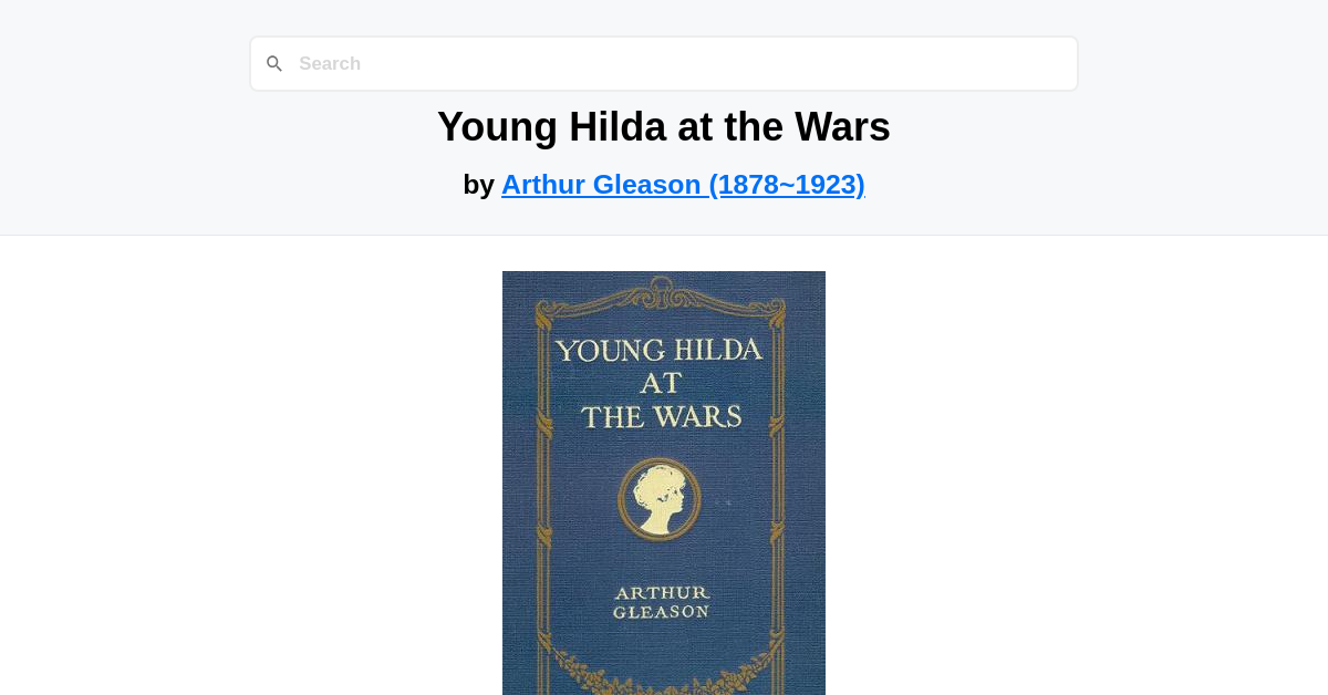 Young Hilda at the Wars by Arthur Gleason (1878-1923)