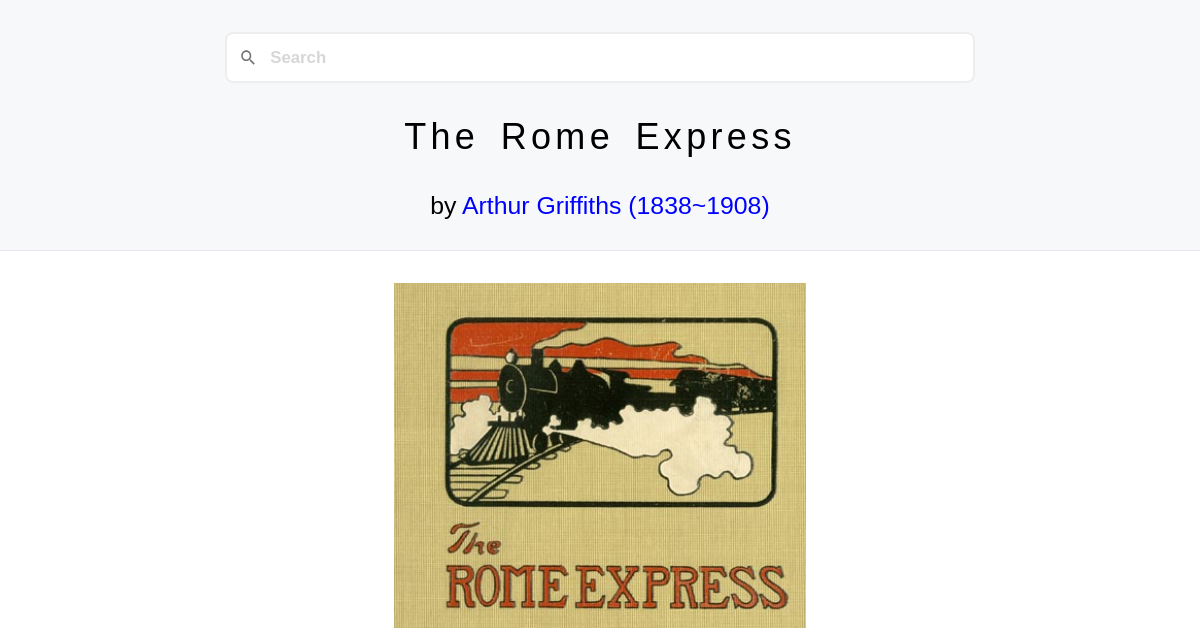 The Rome Express by Arthur Griffiths (1838~1908)