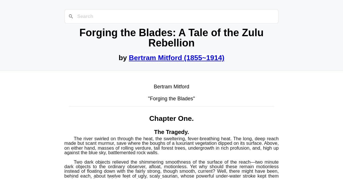 Forging the Blades: A Tale of the Zulu Rebellion