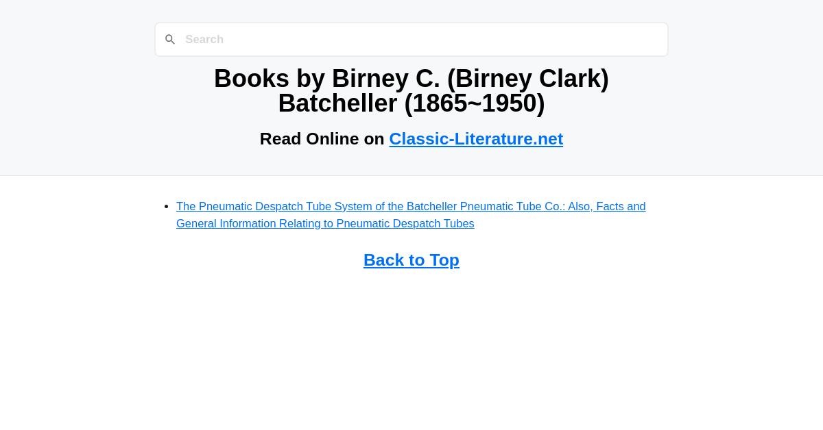 Books by Birney C. (Birney Clark) Batcheller (1865~1950) - Read Online ...
