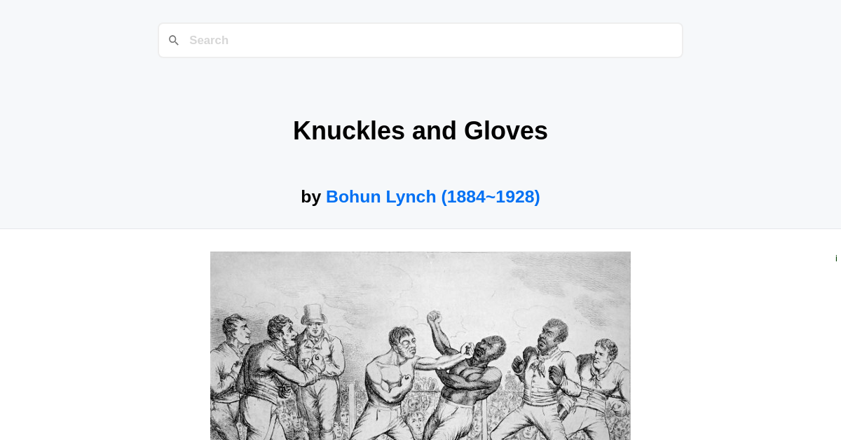Knuckles and Gloves