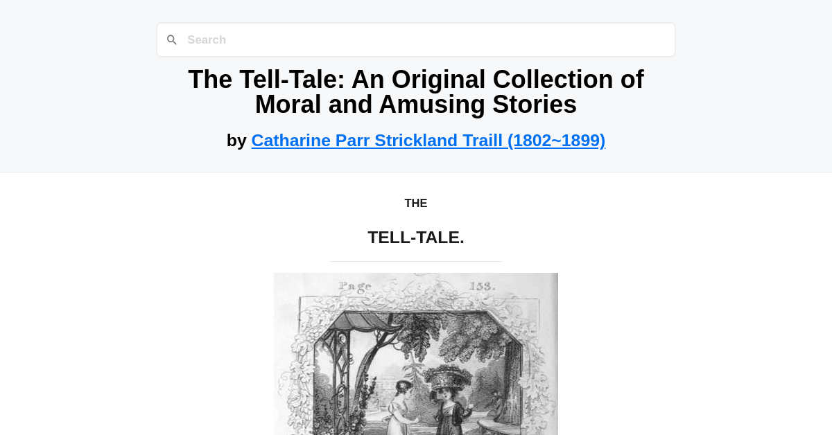 The Tell-Tale: An Original Collection of Moral and Amusing Stories by ...