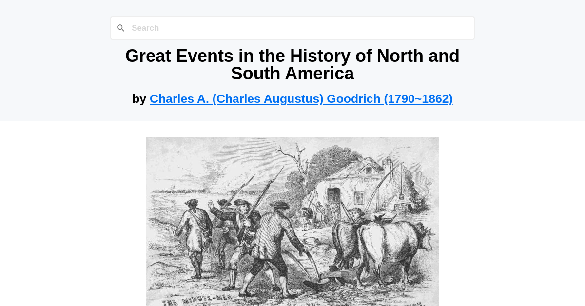 Great Events in the History of North and South America by Charles A ...