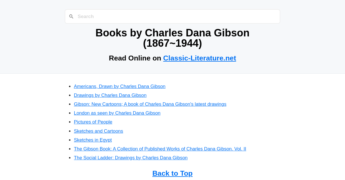 Books by Charles Dana Gibson (1867-1944) - Read Online on Classic-Literature.net