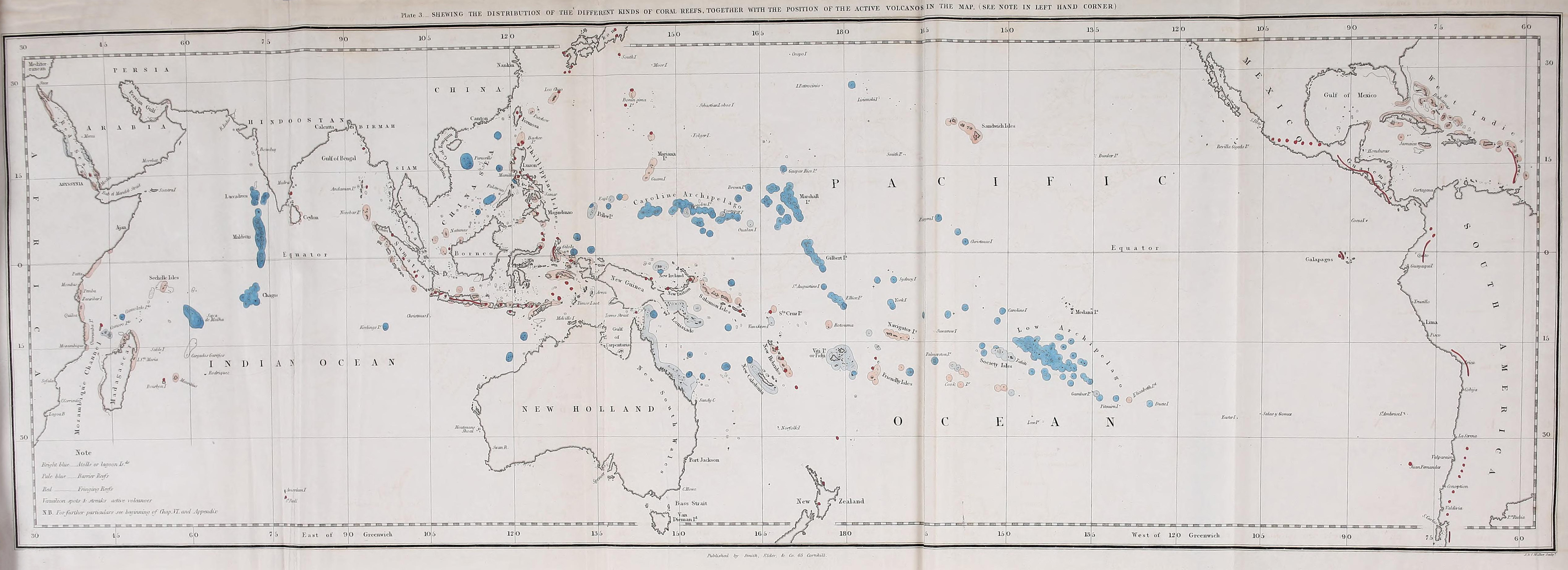 Coral Reefs by Charles Darwin (1809~1882)