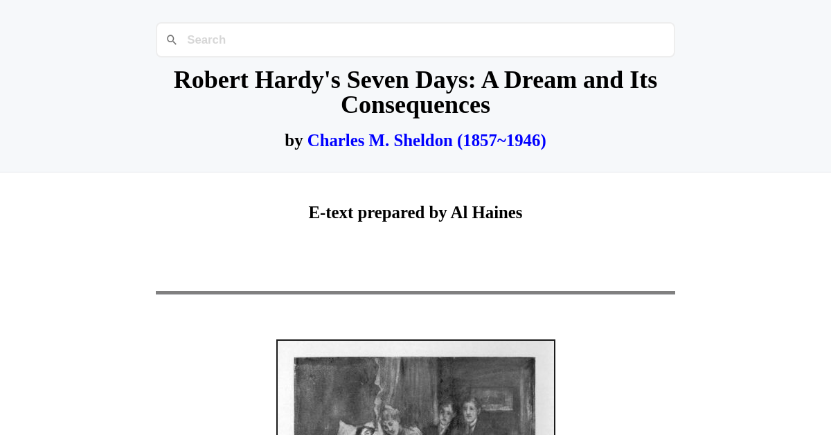 Robert Hardy's Seven Days: A Dream and Its Consequences by Charles M ...