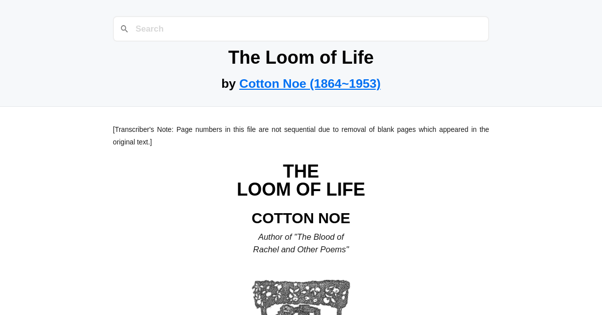 The Loom of Life by Cotton Noe (1864~1953)