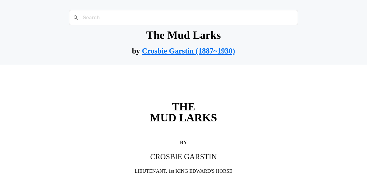 The Mud Larks by Crosbie Garstin (1887~1930)
