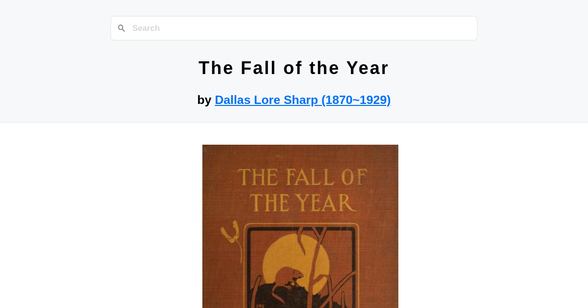 The Fall of the Year