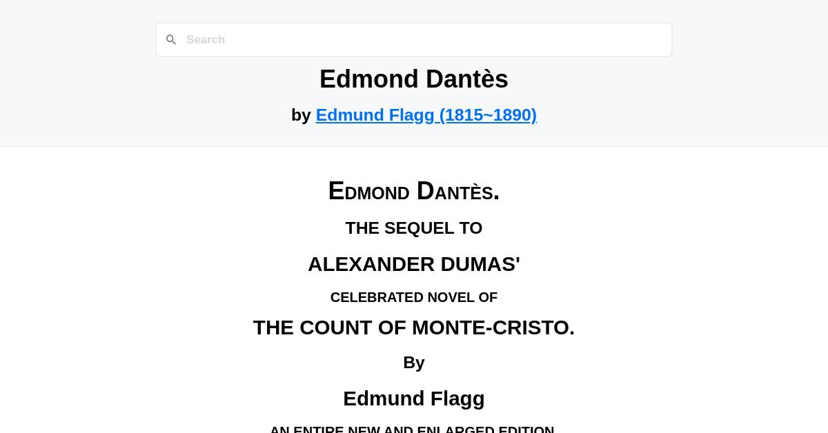 Edmond Dantès