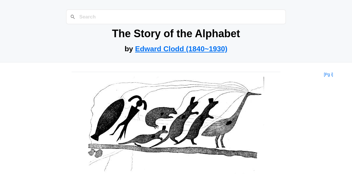 The Story of the Alphabet