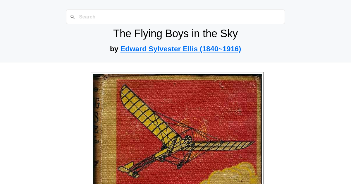 The Flying Boys in the Sky by Edward Sylvester Ellis (1840~1916)