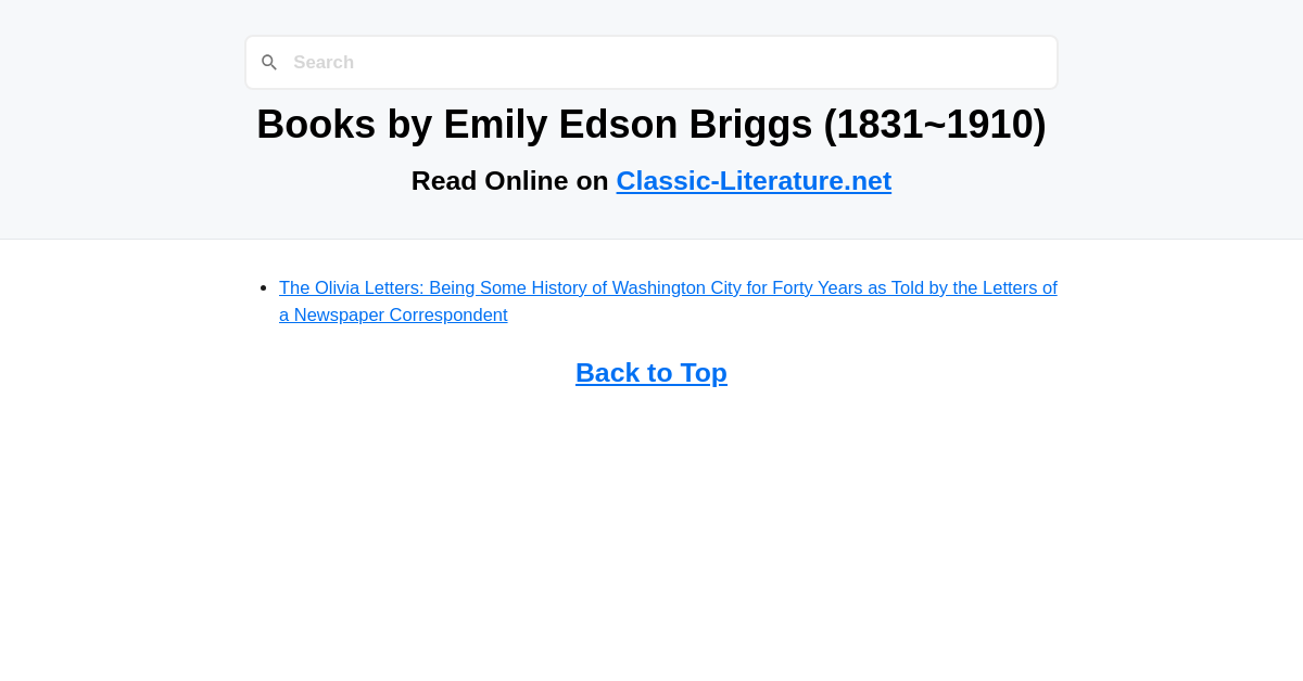 Books by Emily Edson Briggs (1831-1910) - Read Online on Classic ...