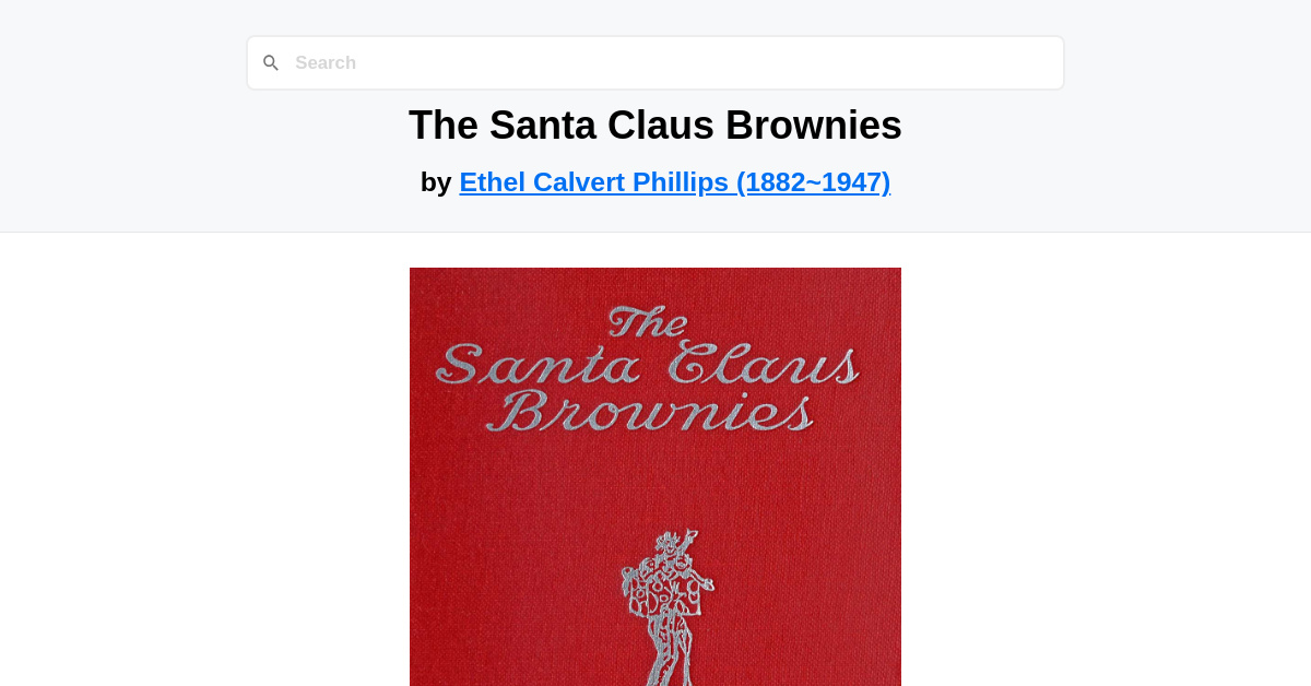 The Santa Claus Brownies by Ethel Calvert Phillips (1882~1947)