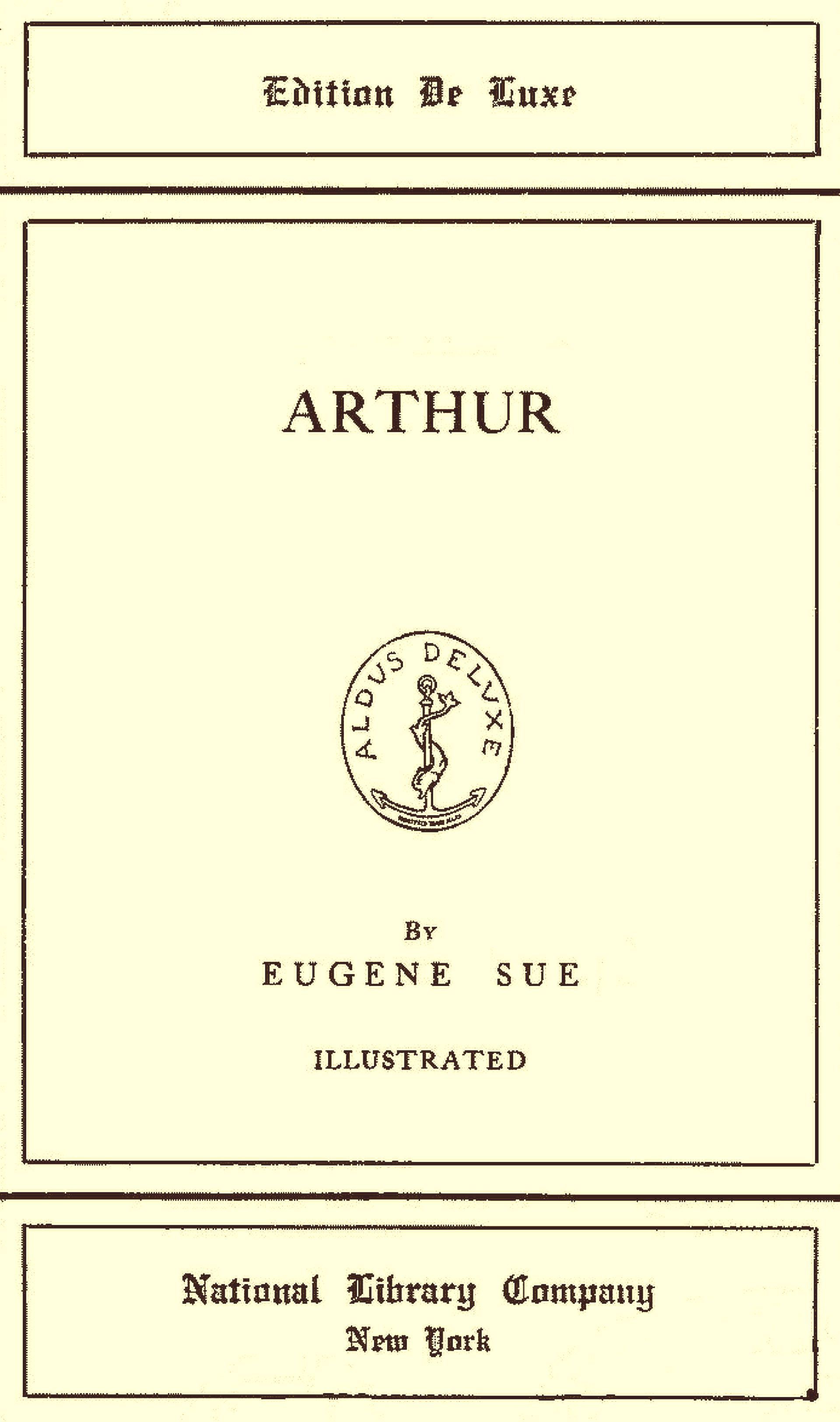 Arthur by Eugène Sue (1804~1857)