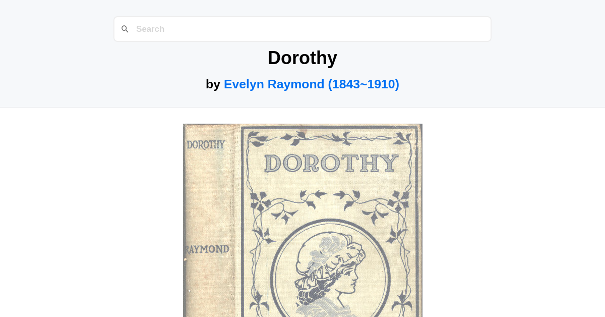 Dorothy by Evelyn Raymond (1843~1910)