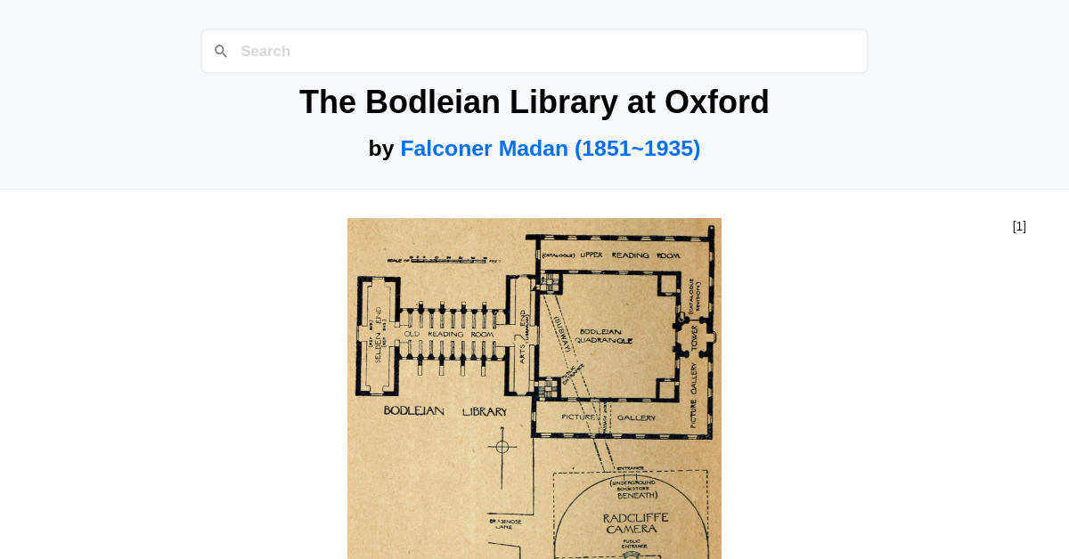 The Bodleian Library at Oxford