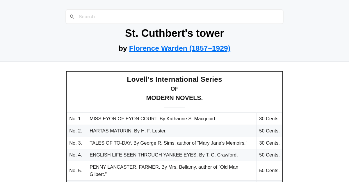 St. Cuthbert's tower