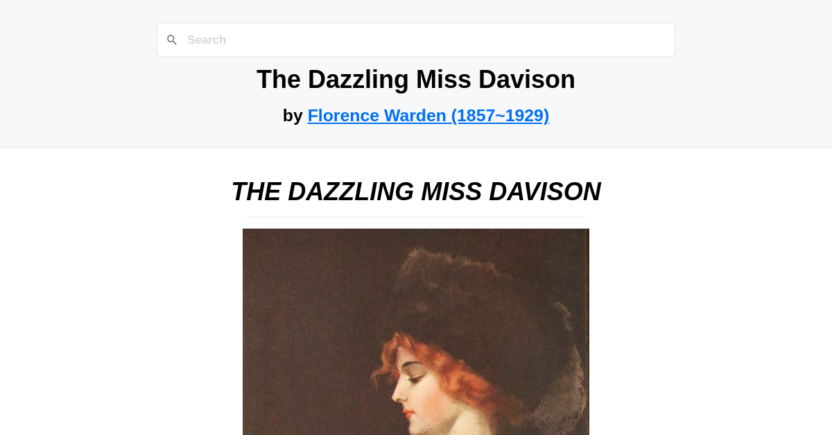 The Dazzling Miss Davison