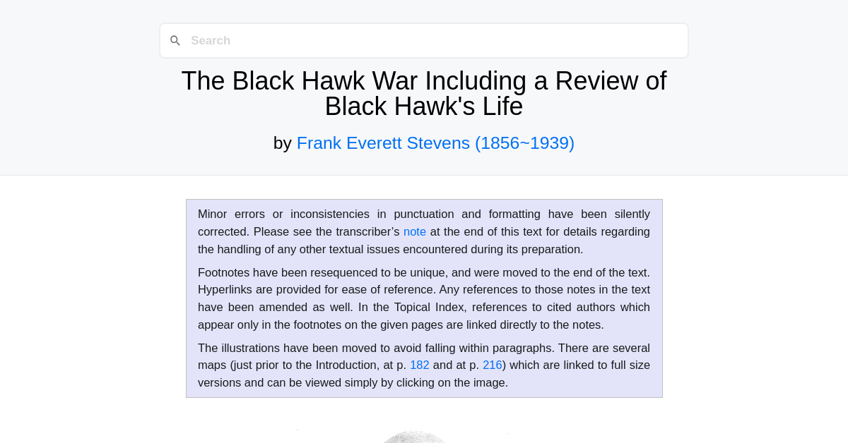 The Black Hawk War Including a Review of Black Hawk's Life by Frank ...