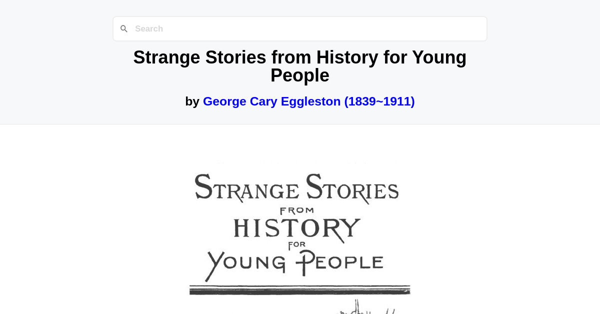 Strange Stories from History for Young People