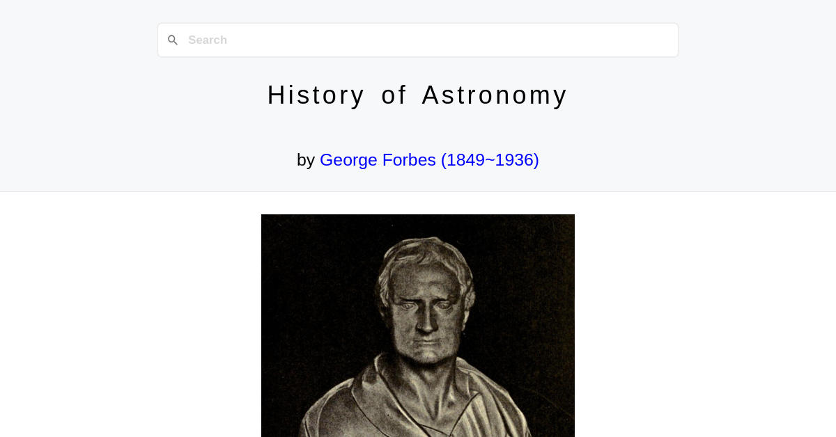 History of Astronomy