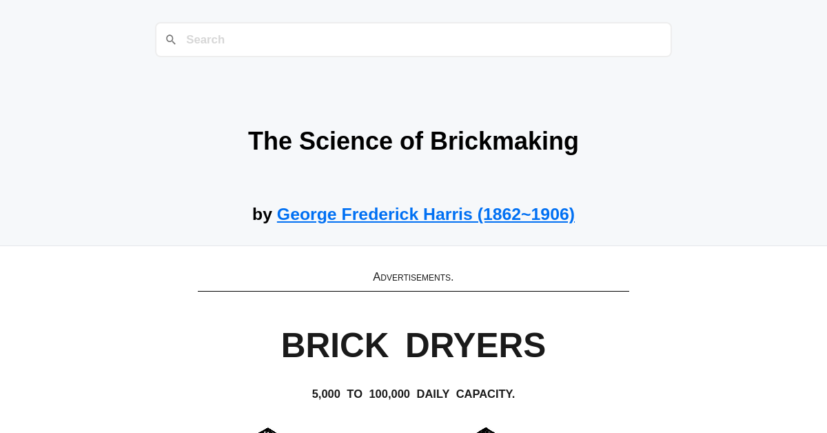 The Science of Brickmaking