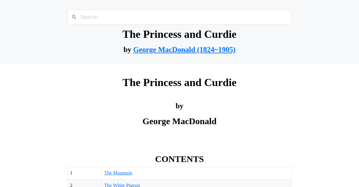 The Princess and Curdie by George MacDonald (1824~1905)