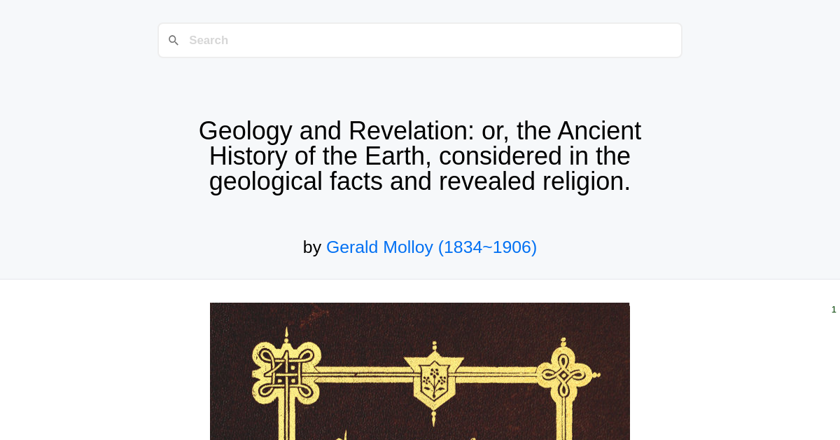 Geology and Revelation: or, the Ancient History of the Earth ...