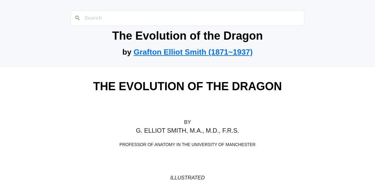The Evolution of the Dragon