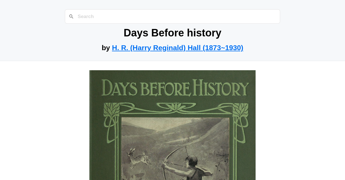 Days Before history
