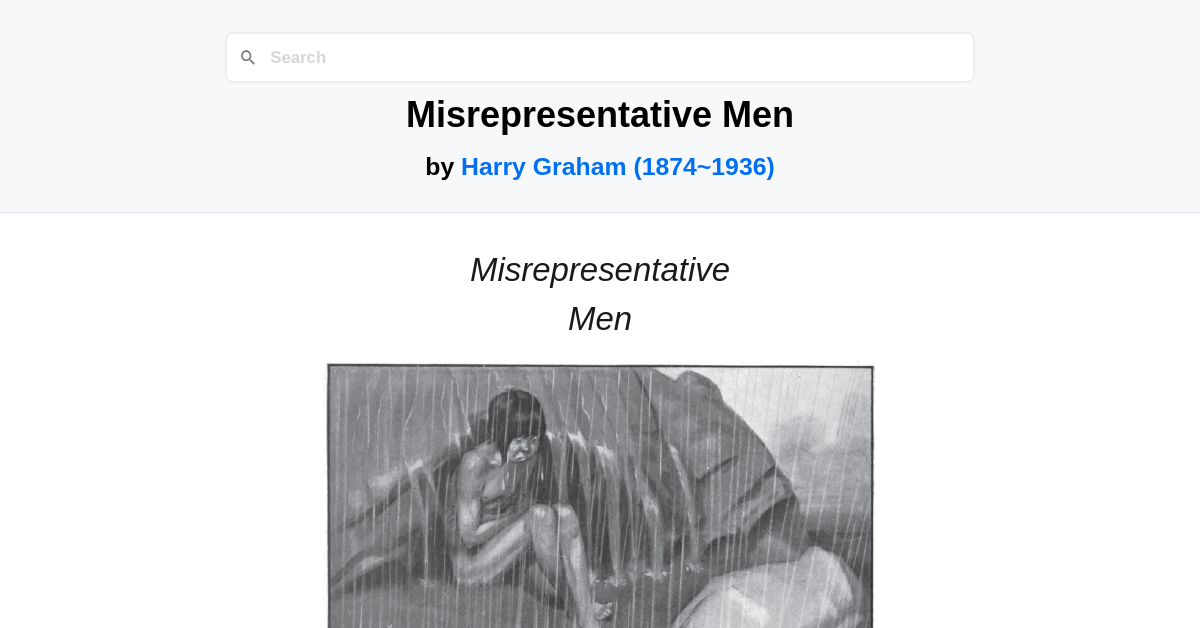 Misrepresentative Men by Harry Graham (1874~1936)