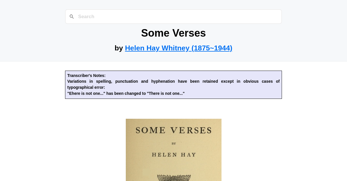 Some Verses