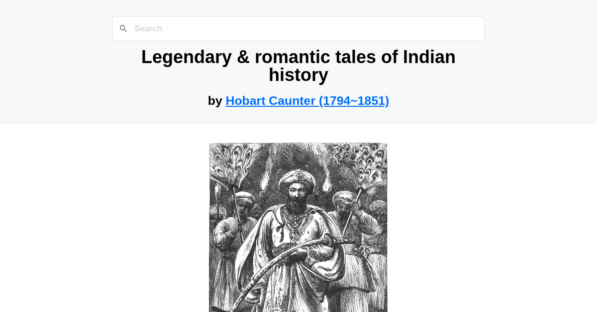 Legendary & romantic tales of Indian history
