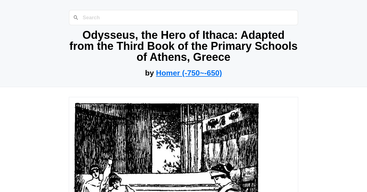 Odysseus, the Hero of Ithaca: Adapted from the Third Book of the ...