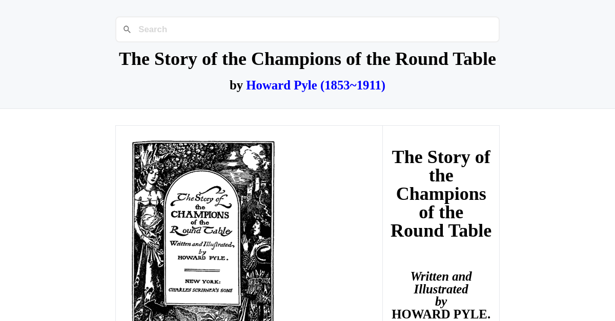 The Story of the Champions of the Round Table