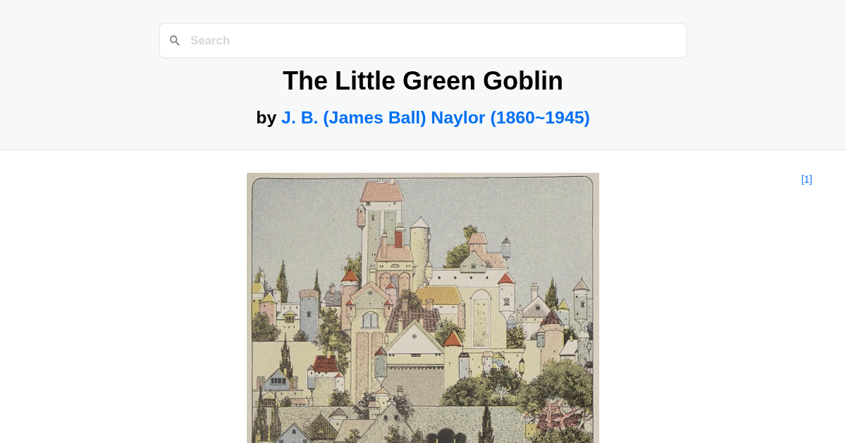 The Little Green Goblin by J. B. (James Ball) Naylor (1860~1945)