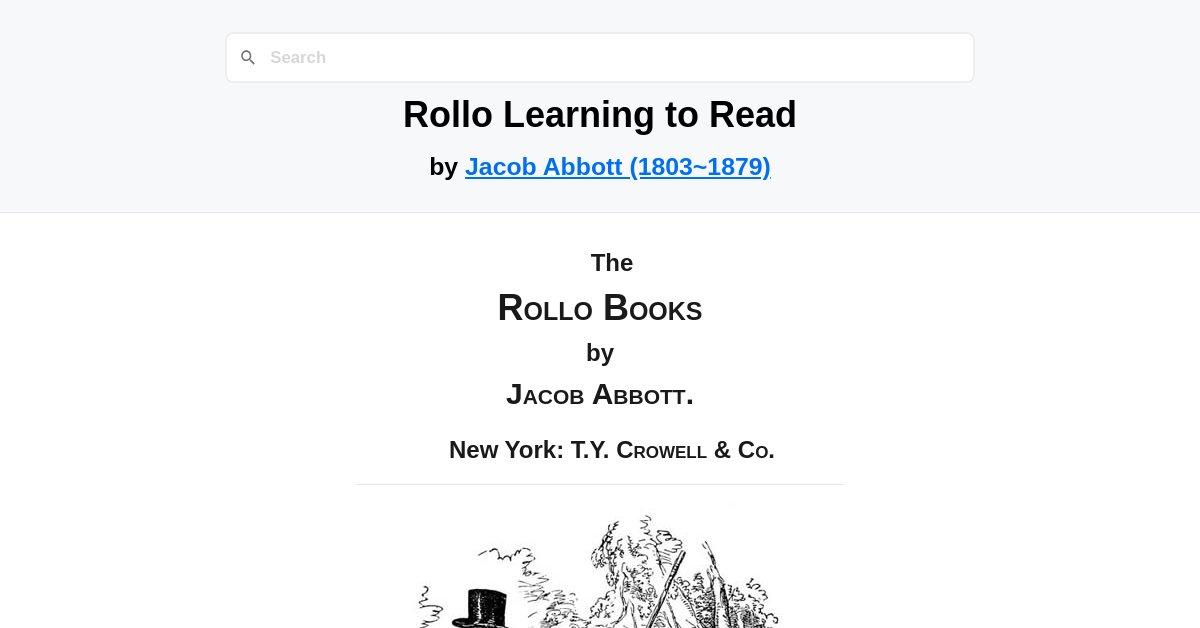 Rollo Learning to Read